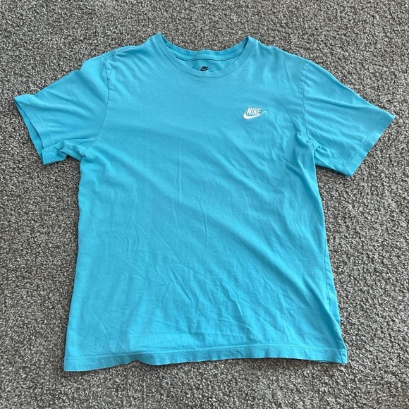 Nike | Shirts | Mens Cyan Nike Sportswear Club Tshirt | Poshmark